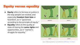 Equality and equity - navigating the gender imbalance in informatics | PPT