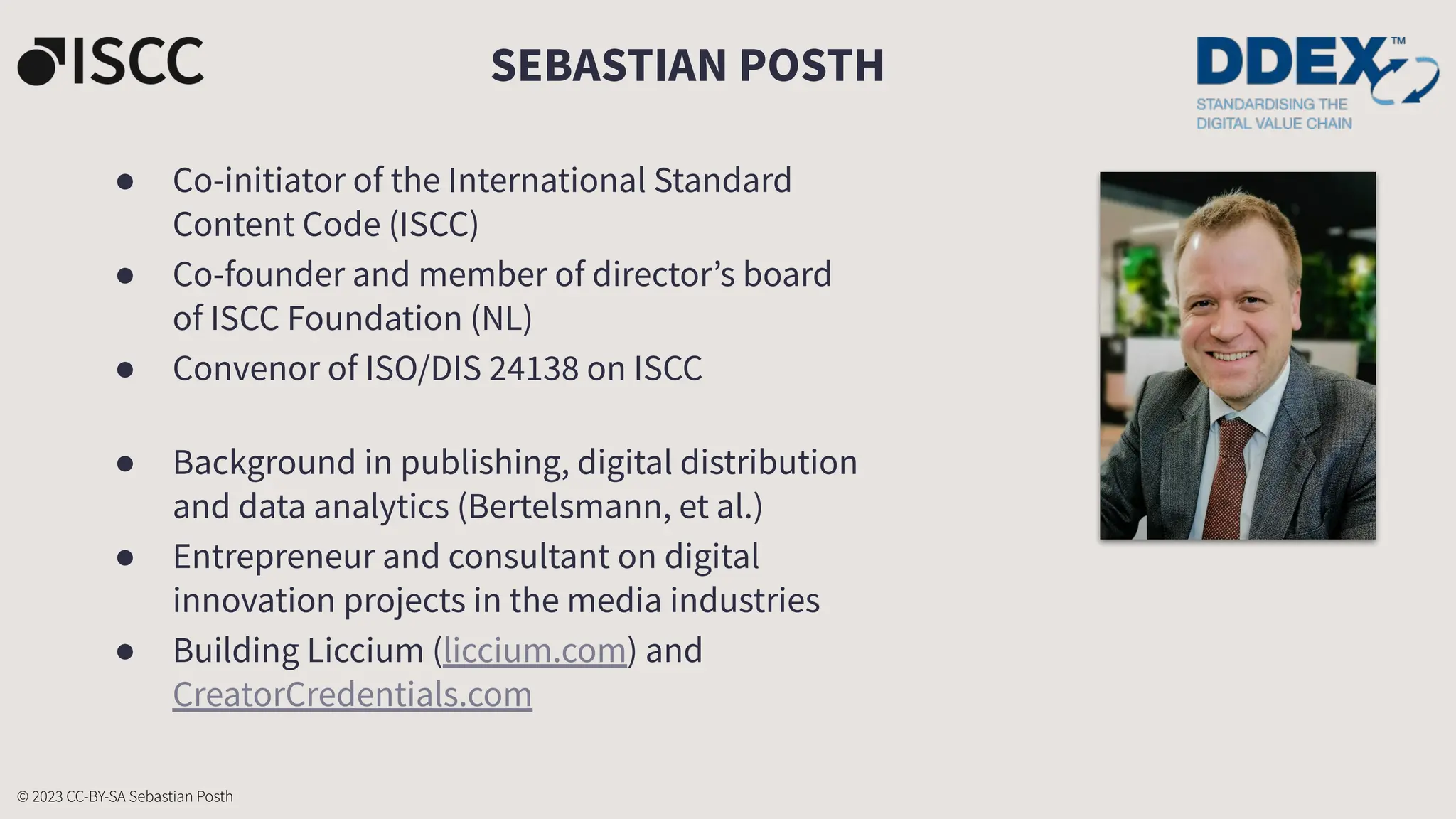 ISCC Foundation Presentation from DDEX MRT Summit 16 Nov 2023 | PDF