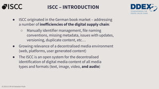 ISCC Foundation Presentation from DDEX MRT Summit 16 Nov 2023 | PPT