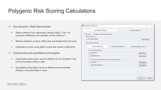 Enhance Genomic Research with Polygenic Risk Score Calculations in SVS ...
