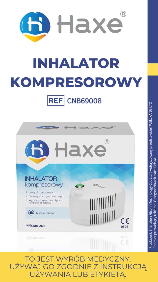 Haxe - Inhalator kompresorowy Model: CNB69008 | PDF