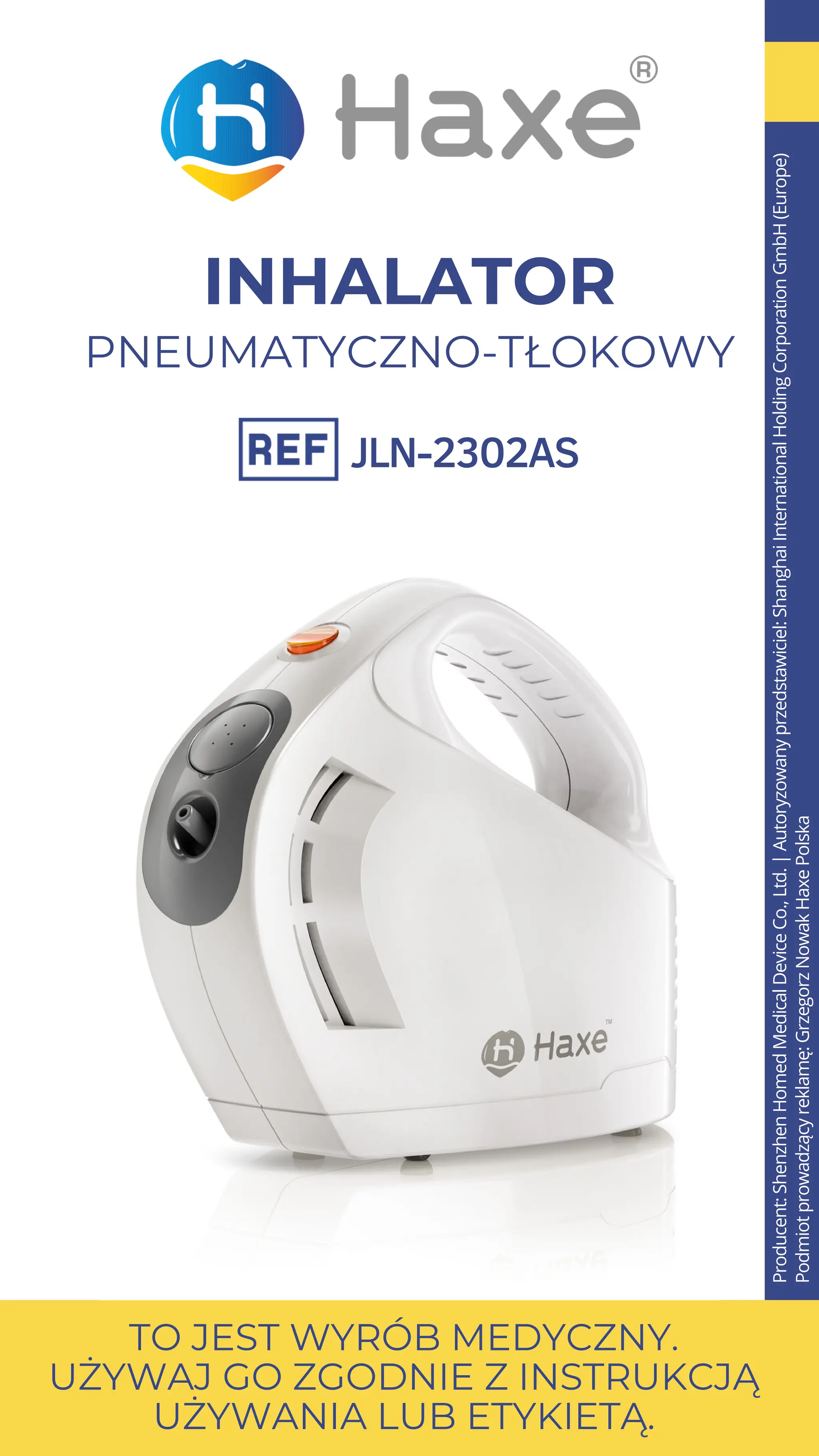 Haxe - Inhalator nebulizator tłokowy JLN-2302AS | PDF