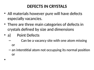 2023-2024-defects in crystalls.pptx...... | PPTX