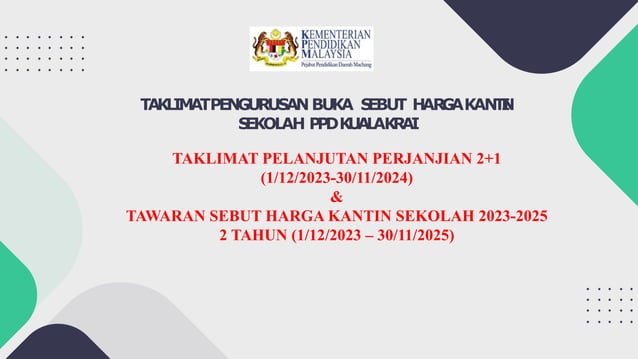 PENGURUSAN PEMBUKAAN TAWARAN TENDER / SEBUT HARGA.pptx