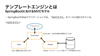 SpringBootにおけるテンプレートエンジンの活用 | PDF
