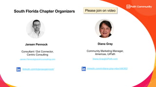 UiPath South Florida Community Chapter Meeting, Test Driven Development ...