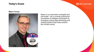 UiPath South Florida Community Chapter Meeting, Test Driven Development ...