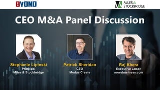 Byond Business Growth Live CEO M&A Panel Discussion | PPT