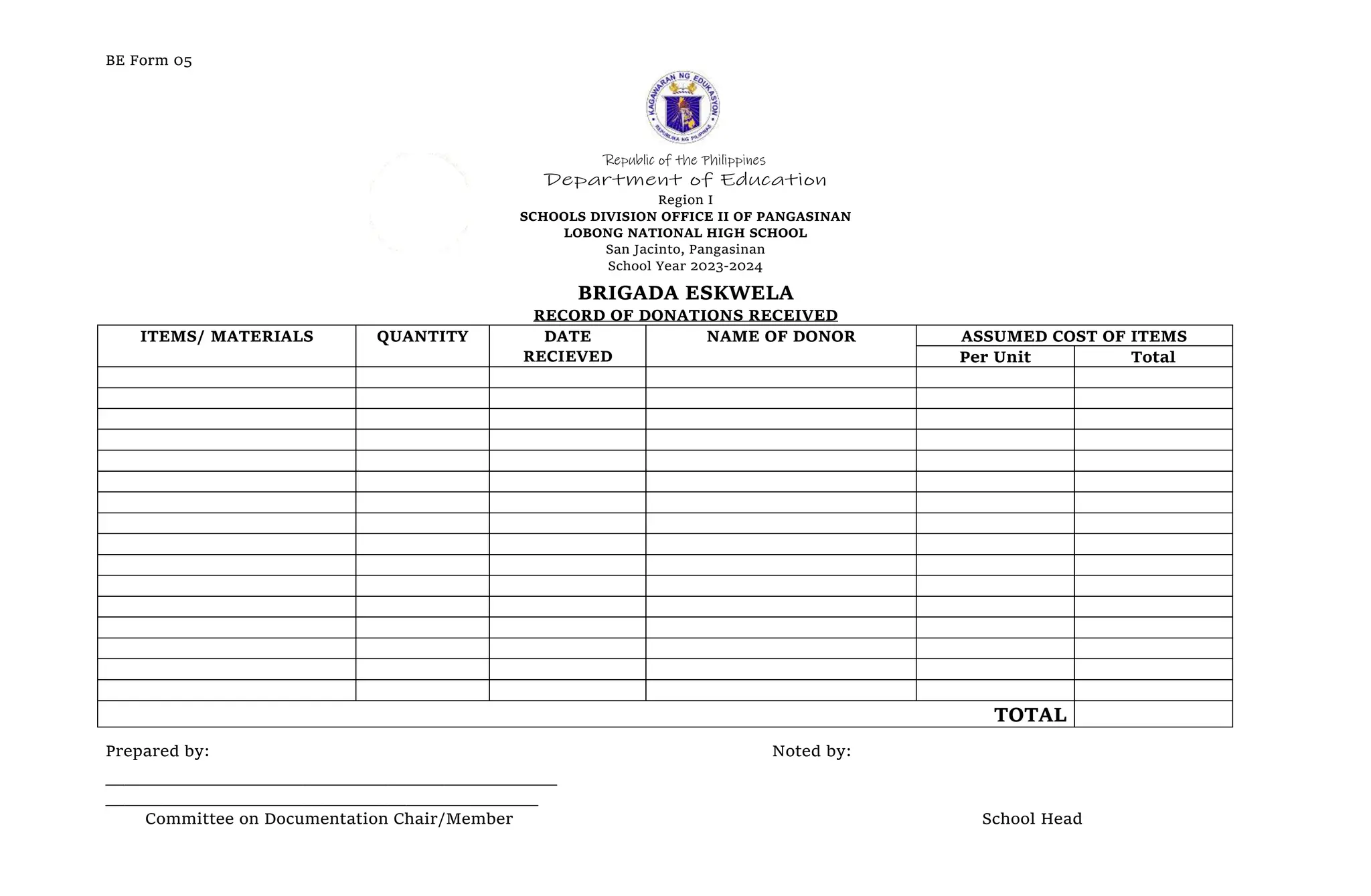 2023-BE-Form-5-RECORD-OF-DONATIONS-RECEIVED.doc