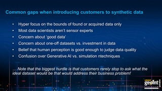 2023 GEOINT Tutorial - Synthetic Data Tools for Computer Vision-Based AI - Rendered.ai