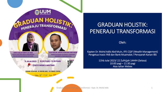 2023-Graduan Holistik Peneraju Transformasi- Kapt Dr. Mohd Adib Abd ...