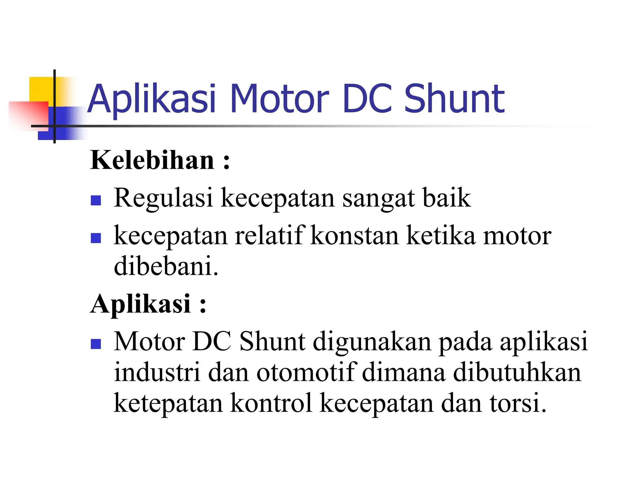 MOTOR DC - cara kerja karakteristik dan jenis motor DC | PDF