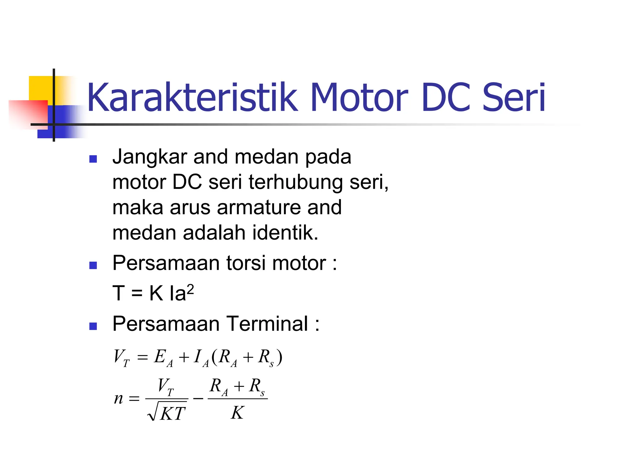 MOTOR DC - cara kerja karakteristik dan jenis motor DC | PDF