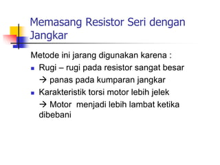 MOTOR DC - cara kerja karakteristik dan jenis motor DC | PDF