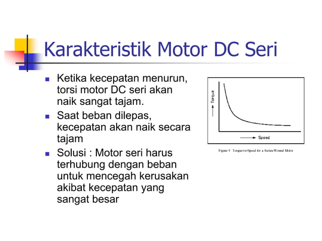 MOTOR DC - cara kerja karakteristik dan jenis motor DC | PPT