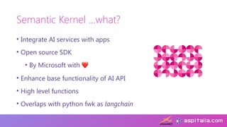 Semantic kernel - Do you need Python to play with LLM? | PDF