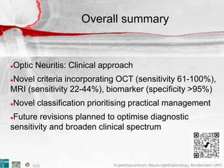 Hill Panitch lecture on Optic Neuritis | PPT
