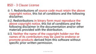 Open Source Licensing | PPTX