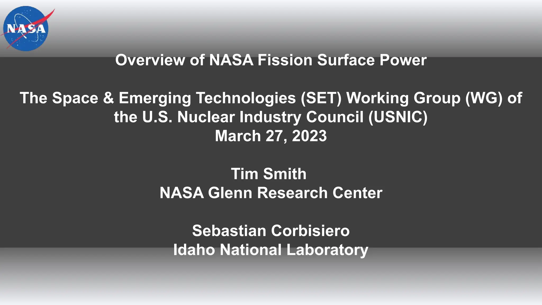2023-Overview of NASA Fission Surface Power.pdf