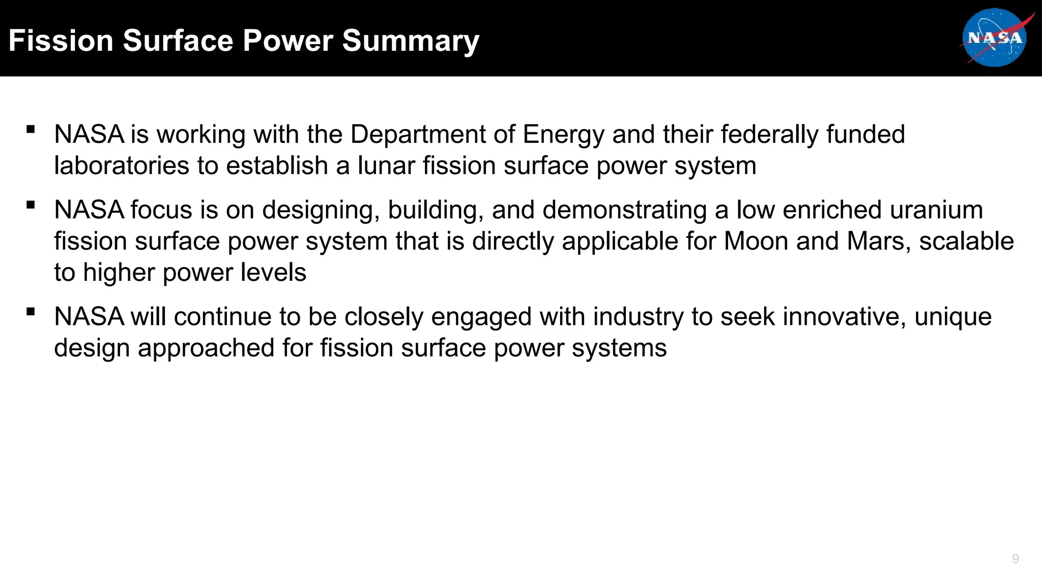 2023-Overview of NASA Fission Surface Power.pdf