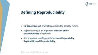 Solving the reproducibility problem in biomedical research | PPTX