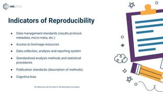 Solving the reproducibility problem in biomedical research | PPTX