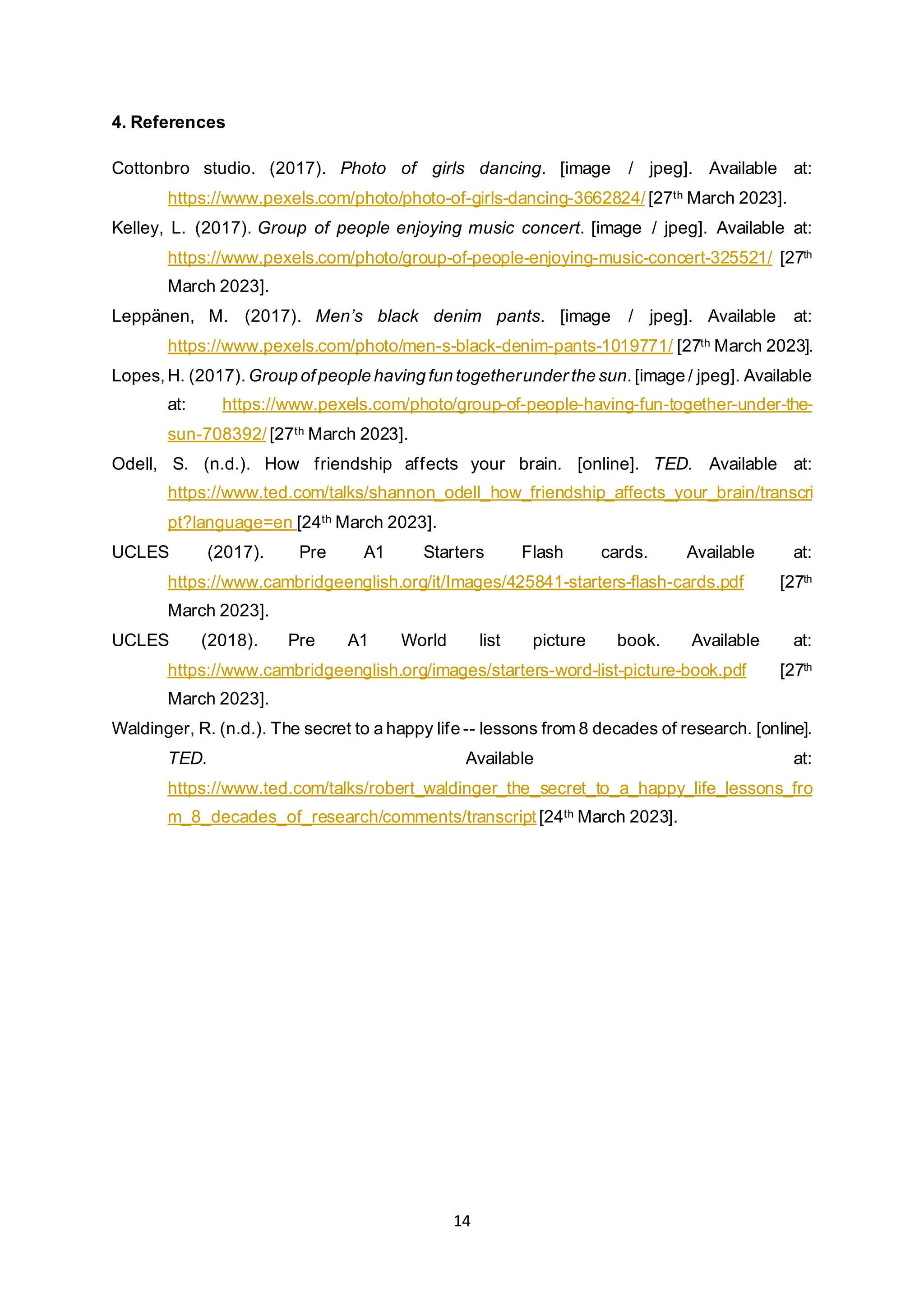 Teaching Activities: Friends | PDF