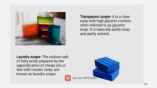 Building blocks for formulation of soaps | PPTX