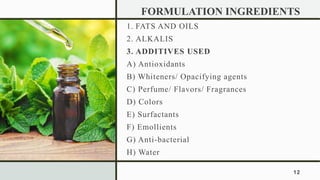 Building blocks for formulation of soaps | PPTX