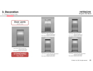Catalog Thang máy Hitachi MCA (A-MCA) | PDF
