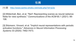 【DL輪読会】WIRE: Wavelet Implicit Neural Representations | PPT