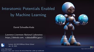 Lecture: Interatomic Potentials Enabled by Machine Learning | PDF