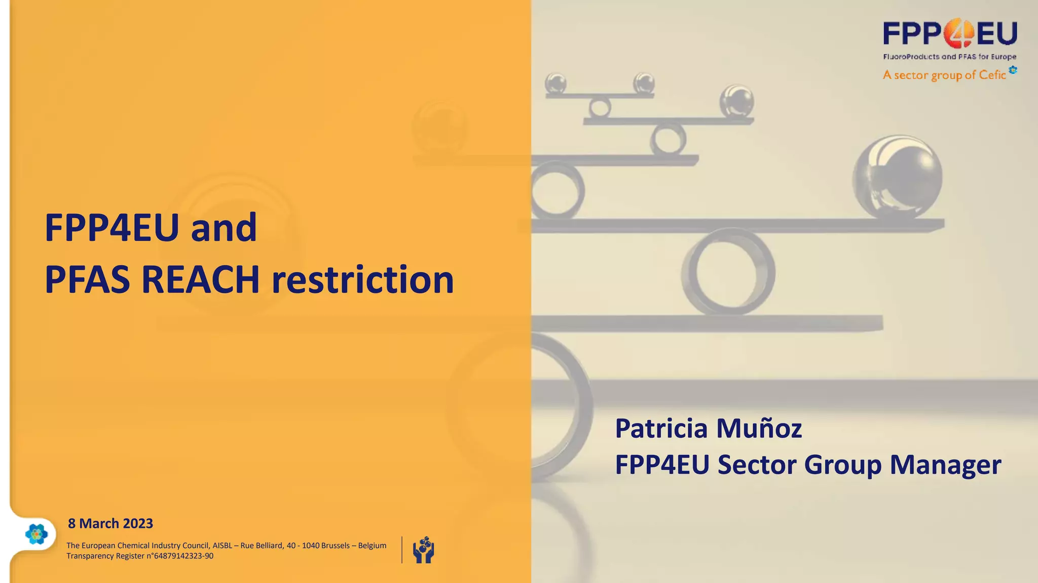 FPP4EU and PFAS REACH restriction | PPTX