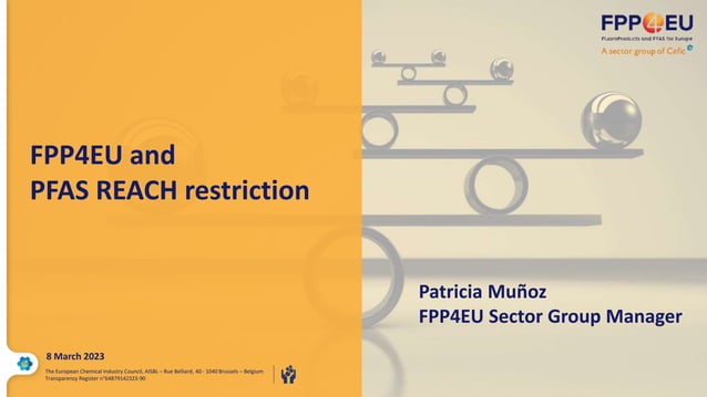 FPP4EU and PFAS REACH restriction | PPTX