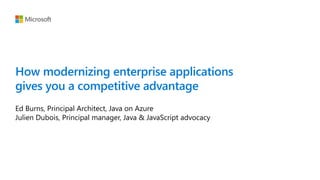 How modernizing enterprise applications gives you a competitive advantage | PPT