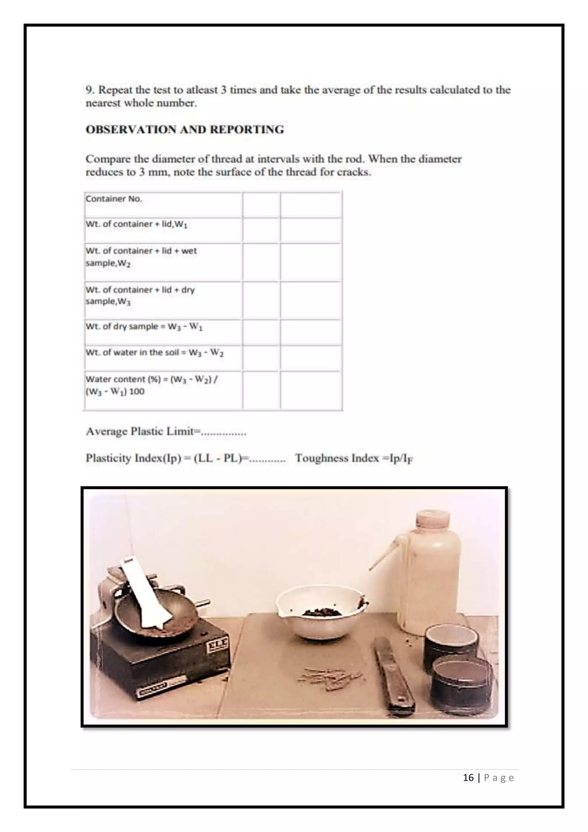 Foundation Engineering Lab Manual | PDF