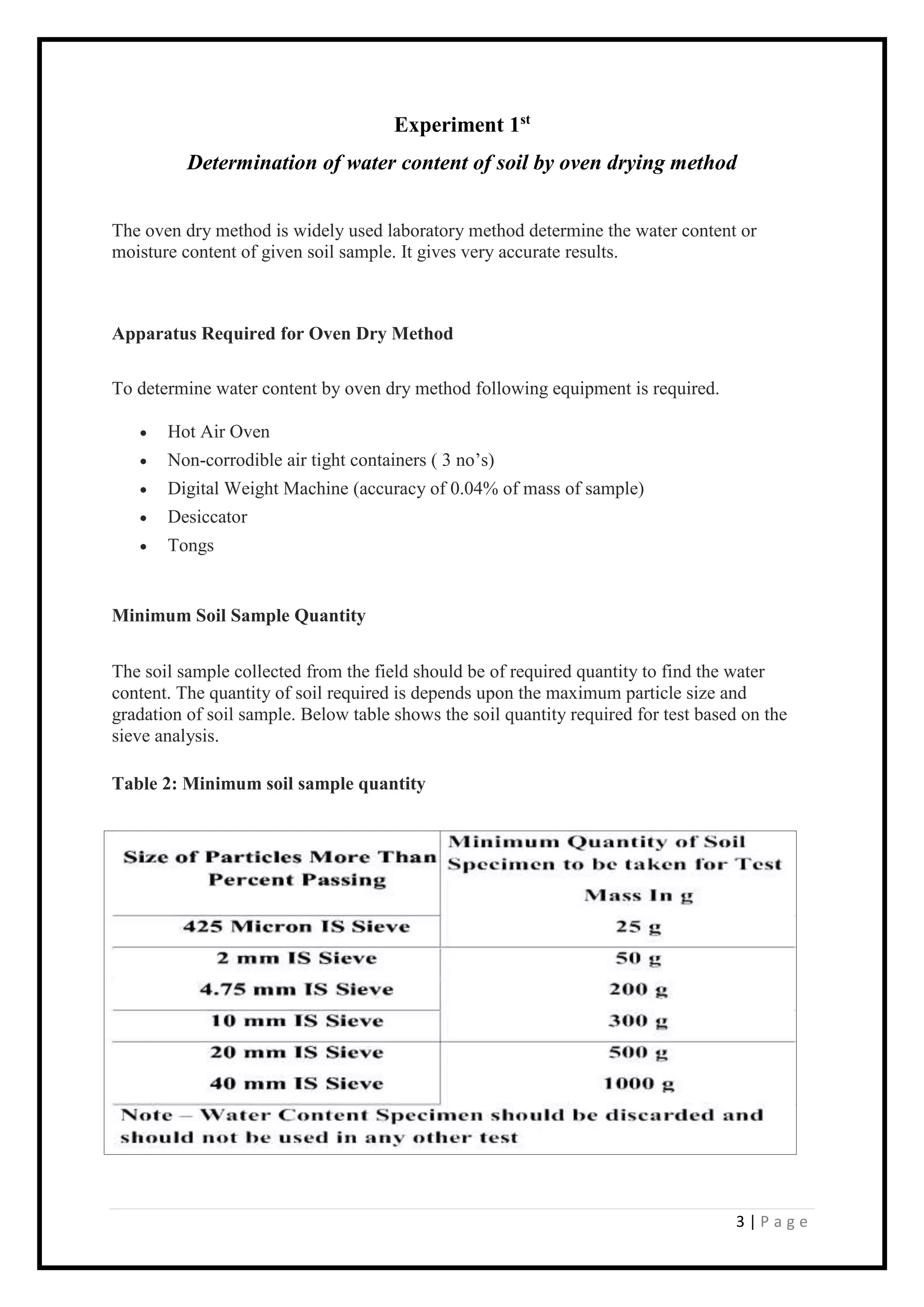 Foundation Engineering Lab Manual | PDF