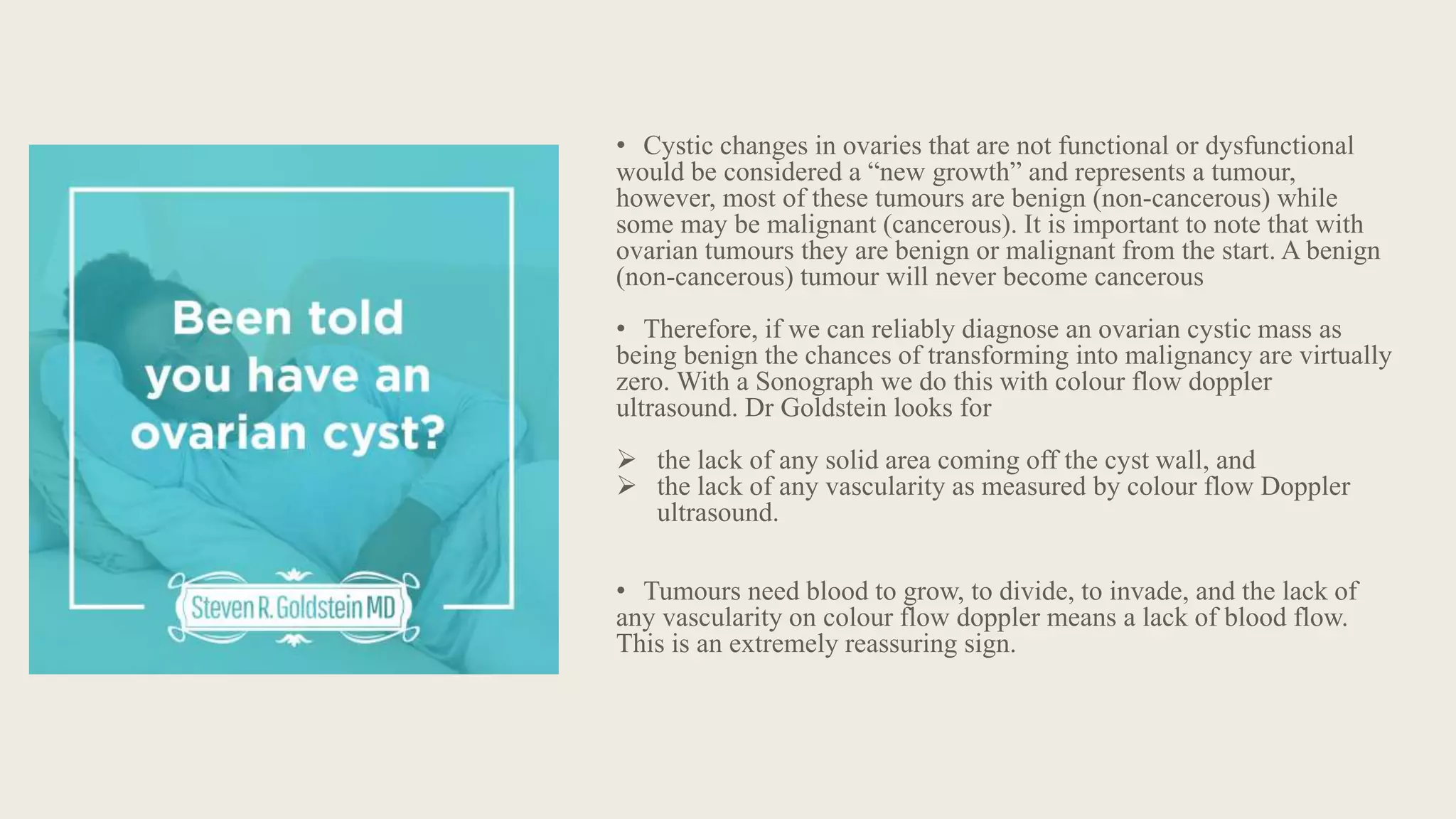 Types of Ovarian Cysts | PPTX