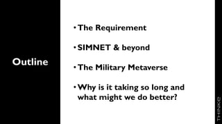 From SIMNET to the Metaverse - Why is it taking so long? | PDF ...