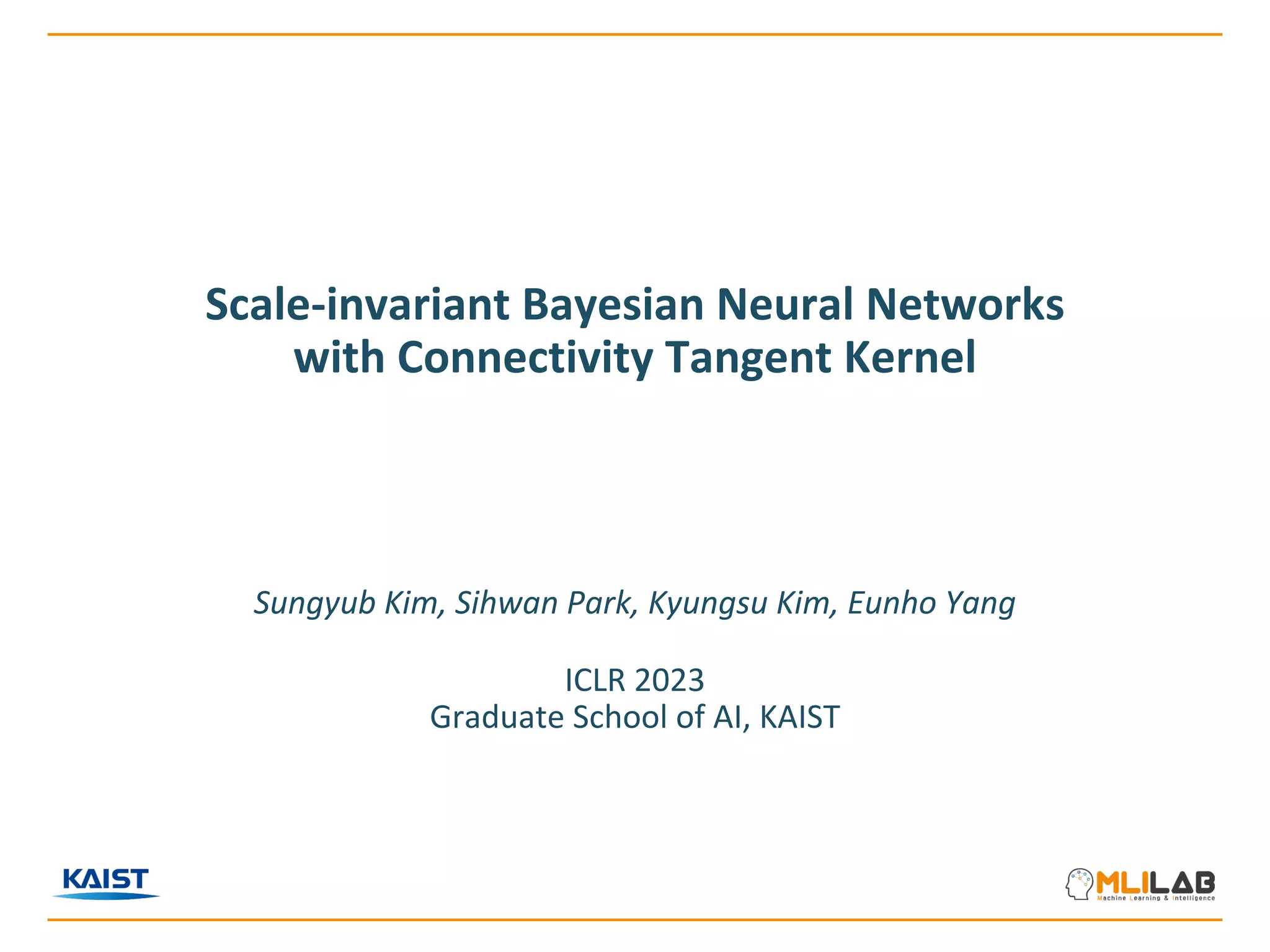 S. Kim, ICLR 2023, MLILAB, KAISTAI | PPT