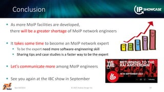 NAB2023 IPShowcase: First Step in Media-over-IP Network Design: What ...