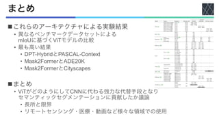 論文紹介：Semantic segmentation using Vision Transformers: A survey | PDF