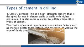 Drilling mud types and Cementation | PPTX