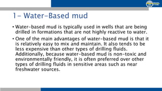 Drilling mud types and Cementation | PPTX