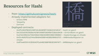 Building with Hashi on Gnosis Chain | PDF | Computing | Technology & Computing