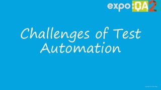 Ramp up your testing solution, ExpoQA 2023 | PDF | Databases | Computer ...