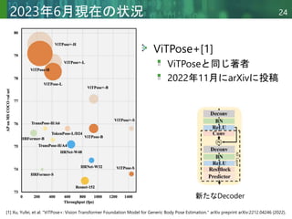 DLゼミ: ViTPose: Simple Vision Transformer Baselines for Human Pose Estimation | PPTX