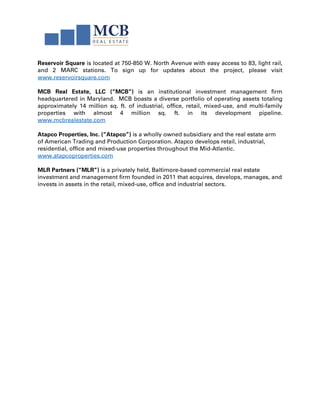 Reservoir Square | PDF