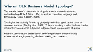 A Typology for OER Business Models | PPT