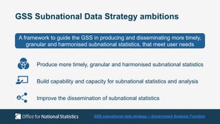 ONS Local presents: Explore Subnational Statistics | PPTX